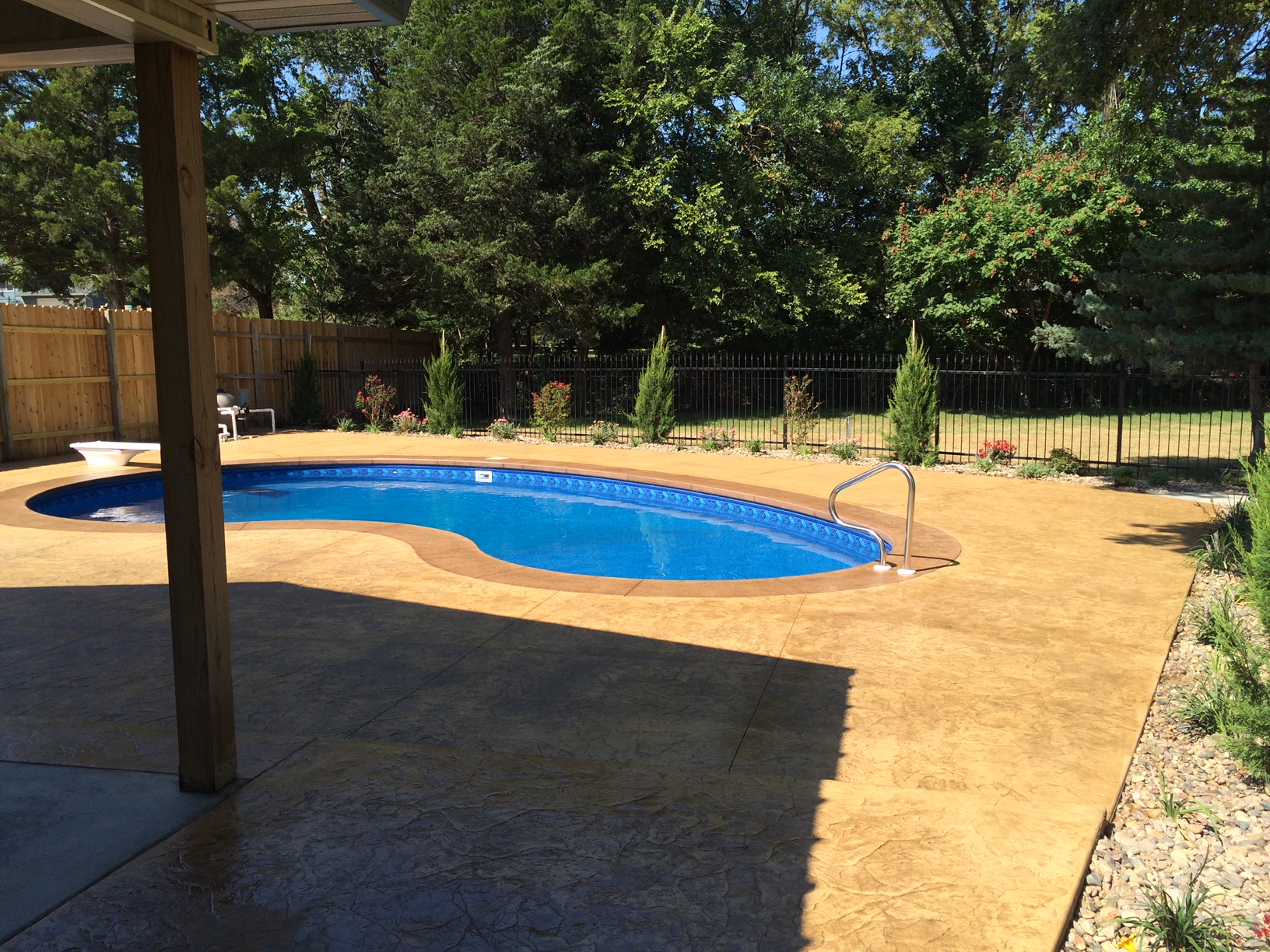 Concrete Swimming Pool Decks | E & J Concrete and Dirt Work