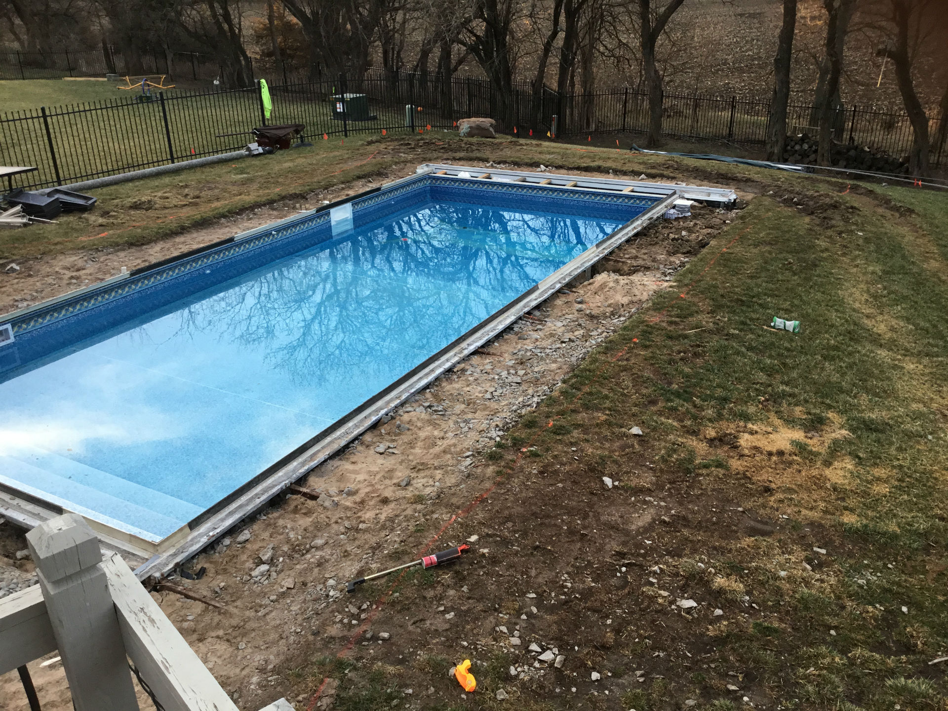 Before and After - Swimming Pools | E & J Concrete and Dirt Work